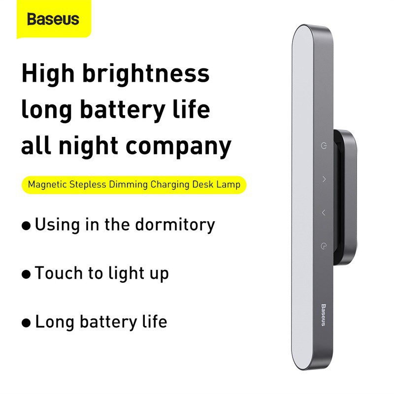 Baseus Night Light Hanging Magnetic LED Table Lamp Rechargeable Cabinet ...