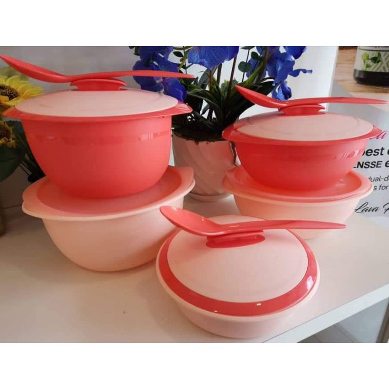 INSULATED SERVER (1) WITH SPOON TUPPERWARE | Shopee Malaysia