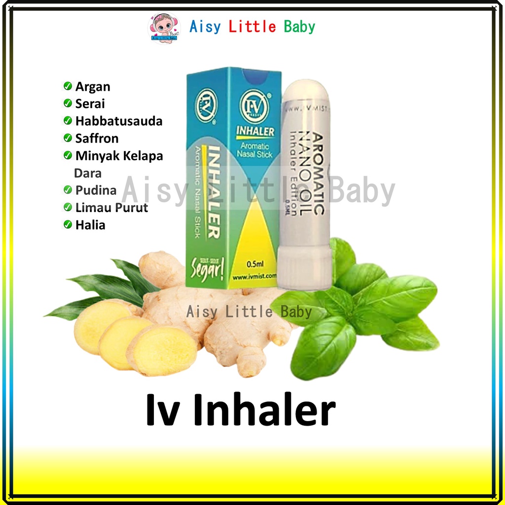 IV INHALER Aromatic Nasal Stick / resdung/ selsema/ bersin/ semput ...