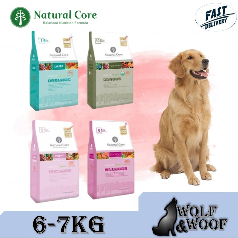 Natural Core Dog Food 6KG-7Kg (Eco6 Sensitive Salmon, Eco1 Lamb, Eco10 ...