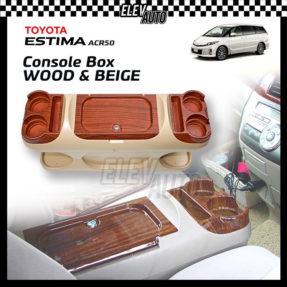 Toyota Estima ACR50 2006 - 2019 Center Console Box Organizer Arm Rest ...