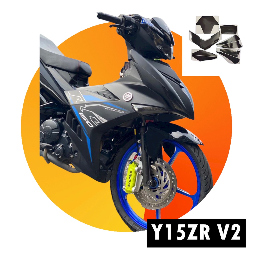 Y15ZR V1-V2 LC135 STICKER TINTED HEAD LAMP SIGNAL LAMP 5 IN 1 Y15 LC135 ...
