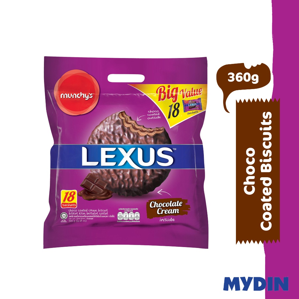 Munchy's Lexus Choco Coated Cream Biscuit (360g) | Shopee Malaysia