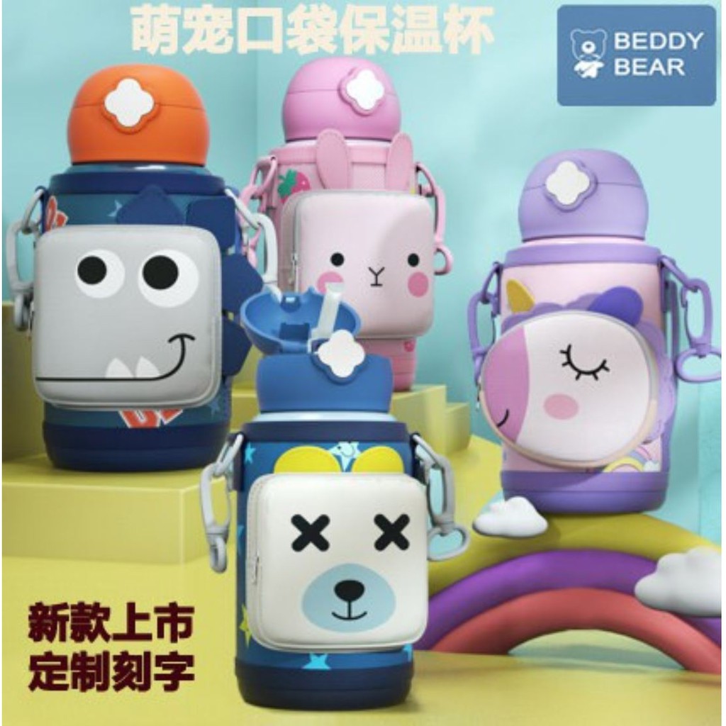 Beddy Bear *Genuine* Kids Thermo Bottle Cup Set (630ml) | Shopee Malaysia