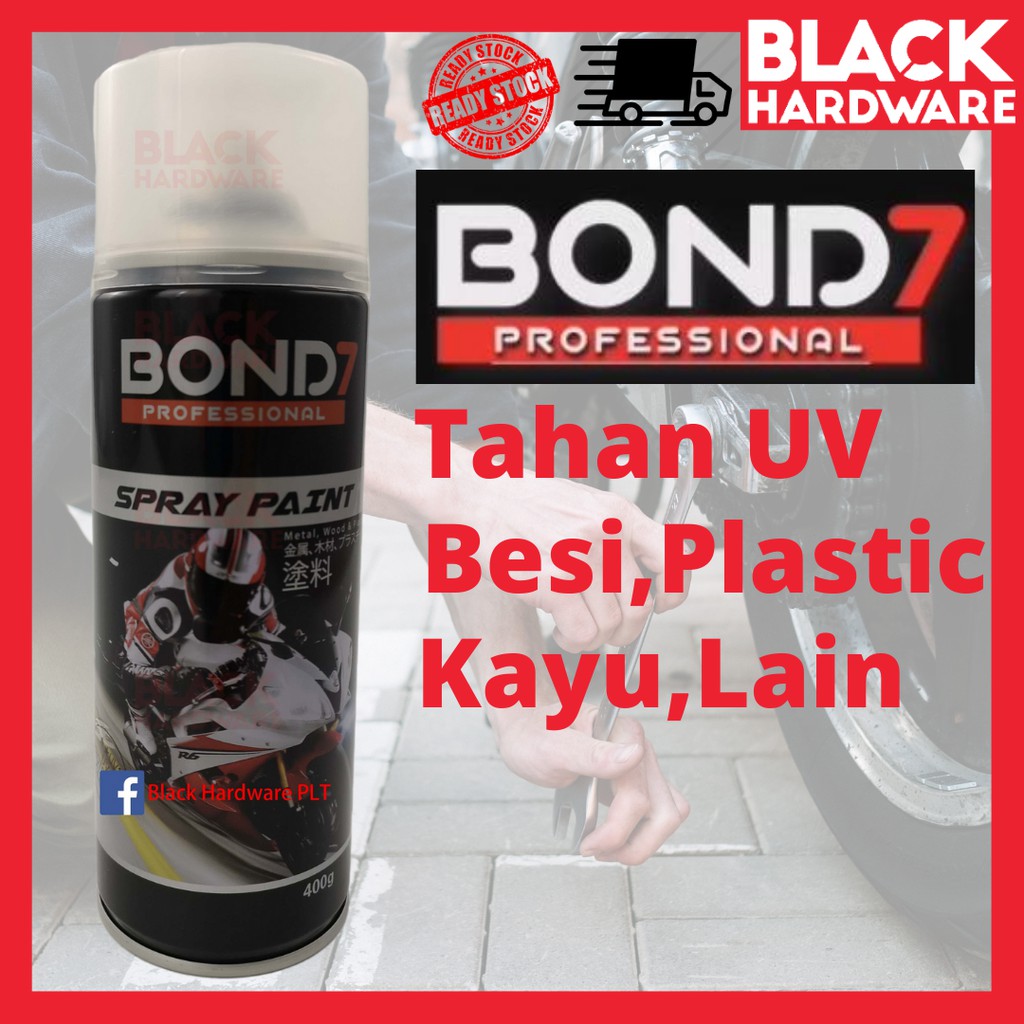 Black Hardware Bond7 UV Light Shield Coat Protective Clear Spray Bottle ...