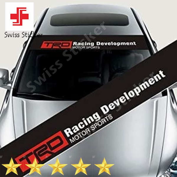 Cool TRD Racing Development Car Windshield Cutting Sticker | Shopee ...