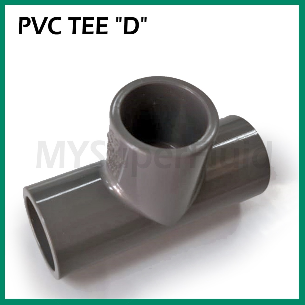 PVC Fitting Equal Tee PN15 CLASS-D [15mm 1/2"] [20mm 3/4"] | Shopee ...