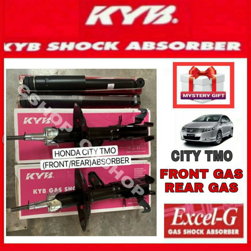 EL KYB HONDA CITY TMO GM2 ( 08-2013 ) ABSORBER FRONT / REAR GAS ORIGINAL KAYABA SUSPENSION KIT ...