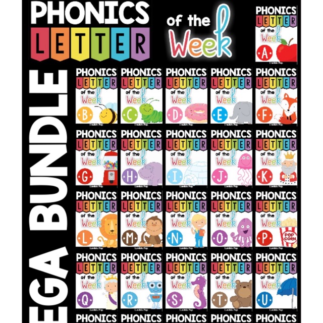 Printable Phonics alphabet letter of the week Mega Bundle | Shopee Malaysia