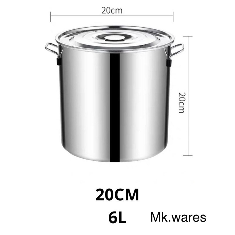 Mk.wares ESP(High Quality 201Stainless Steel Stock Pot)Periuk Steel ...