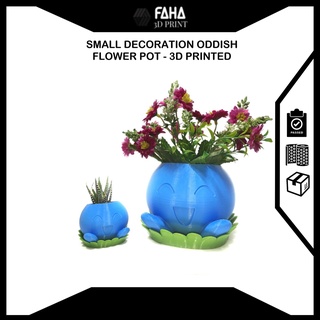 3D Printed Small Decoration Oddish Flower Pot Pokemon Planter | Shopee ...