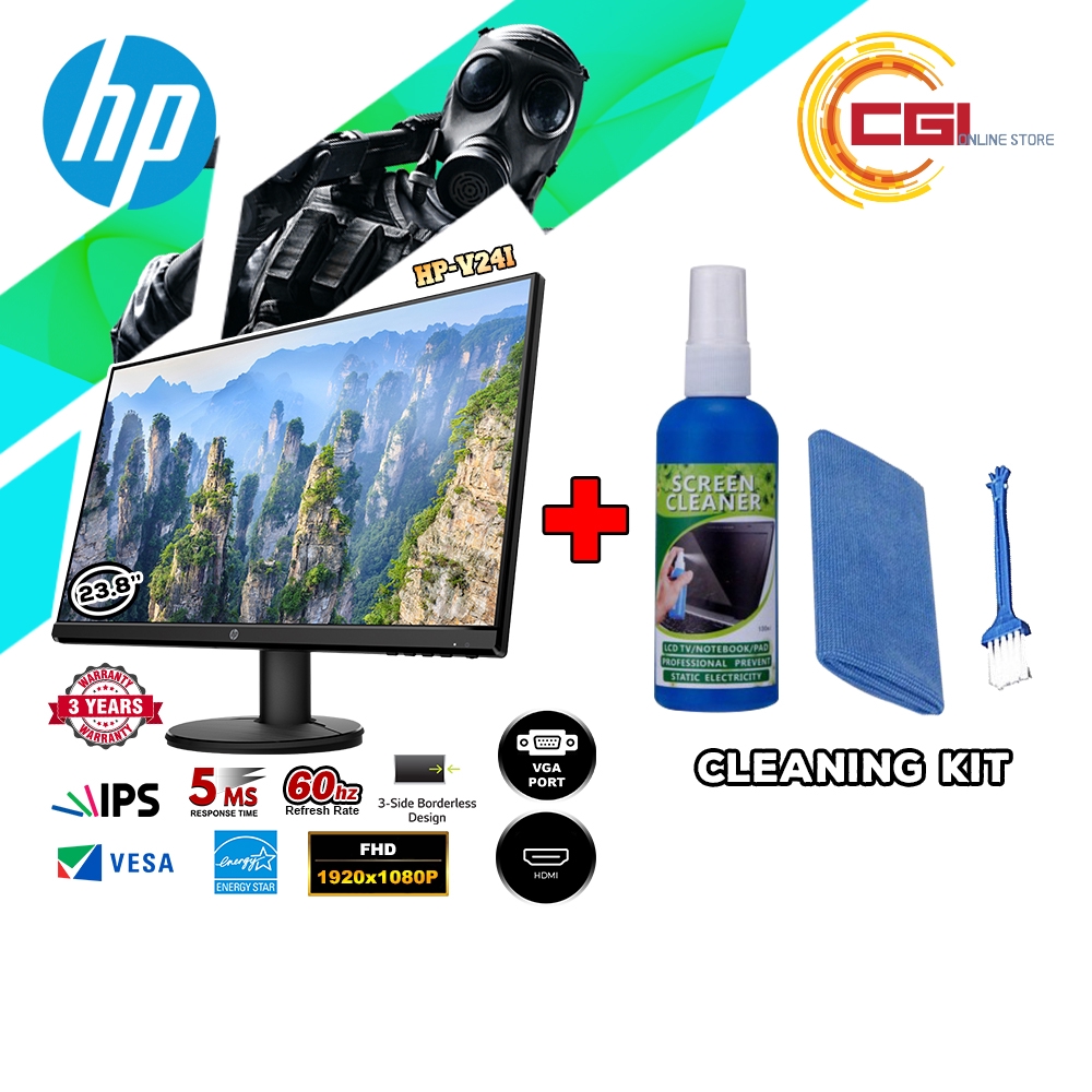 HP V24i G2 23.8" FHD IPS 60Hz 5ms Borderless LED Monitor (9RV16AA ...