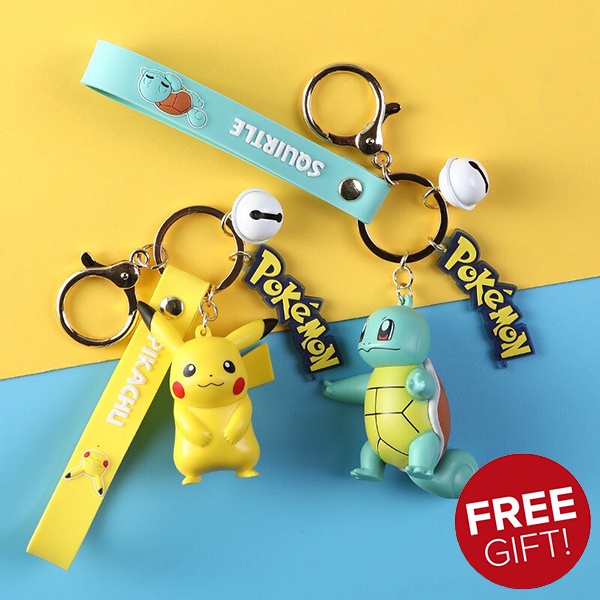 Pokemon Cartoon 3D High Quality Keychain | Shopee Malaysia