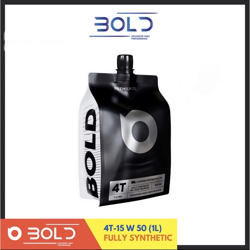 FREE MILO 200g BELI 3 PACK BOLD 4T 15W-50 MA2/SN FULLY SYNTHETIC 1 ...