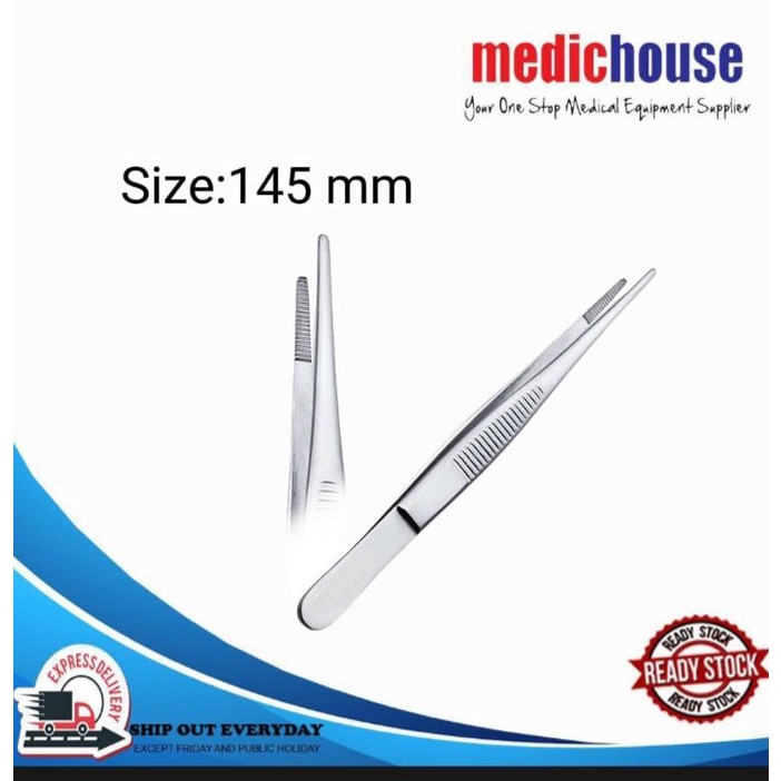 Standard Dissecting Forceps Serrated Size:145 mm | Shopee Malaysia