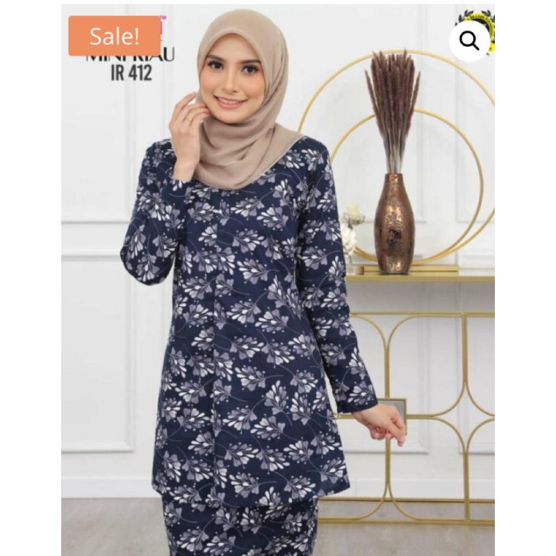 BAJU KURUNG MINI RIAU (anggun cotton) | Shopee Malaysia