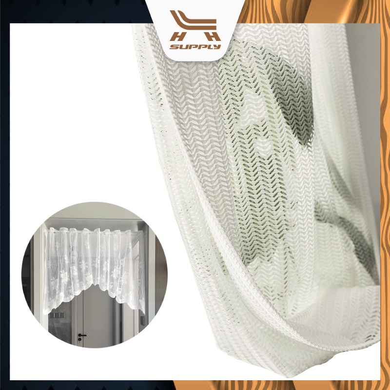 LH Ring Type Door Curtain Lace Langsir Sliding Door Bone Yarn ...