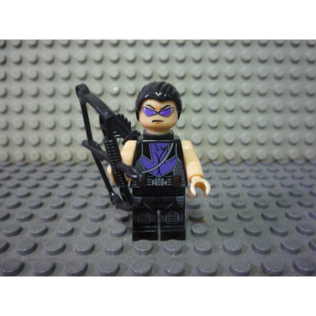 Custom Lego Marvel Super Heroes - Classic Hawkeye w/Bow Mini Figure ...