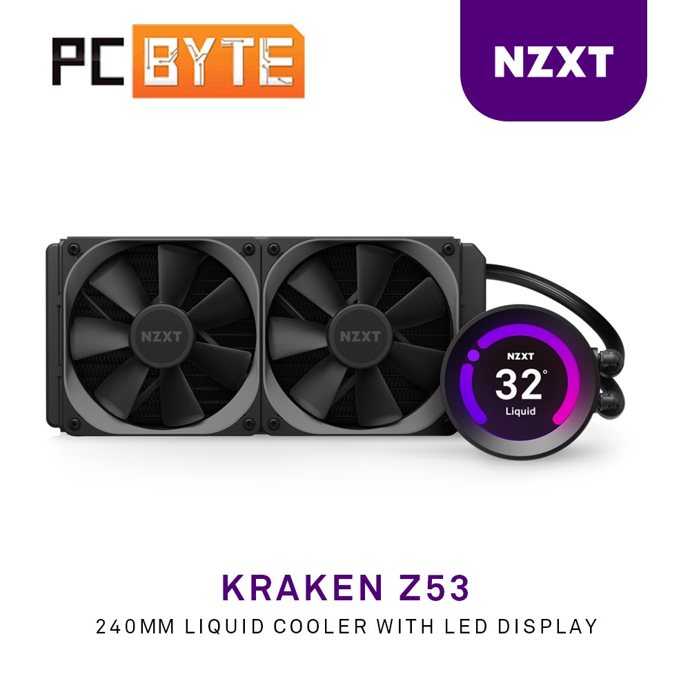 NZXT Kraken Z53 AIO Liquid Coller With Display (240mm/2.36") | Shopee ...