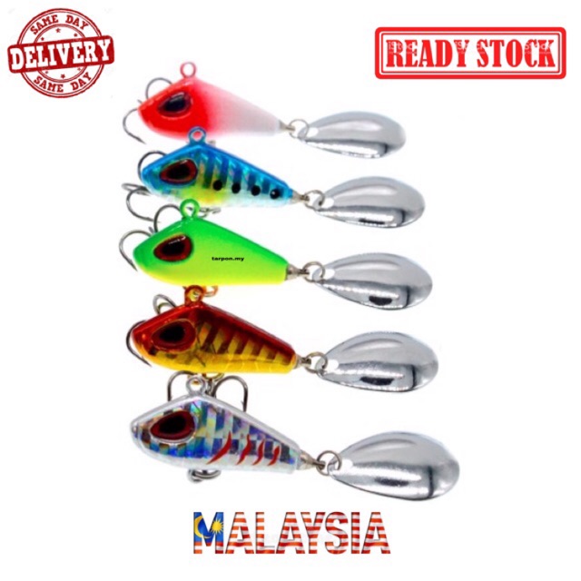[🇲🇾] VIBE SPINNER LURE GEWANG HARUAN SEBARAU SIKANG PEACOCK BASS PB ...