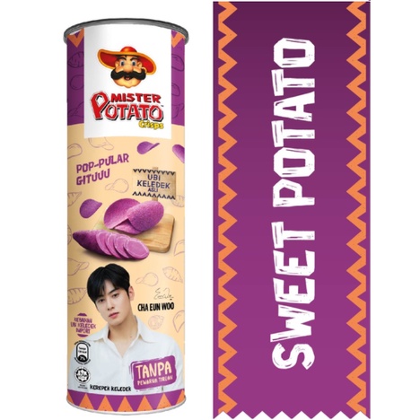 Mister Potato Crisps x Cha Eun Woo 125g - Sweet Potato Original ...