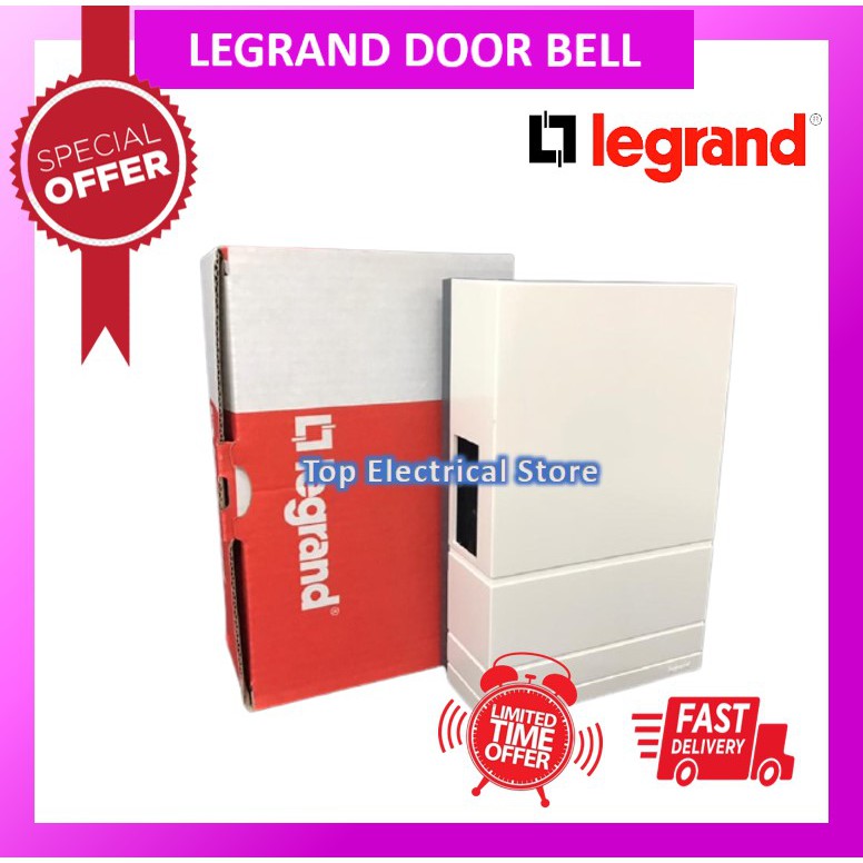 LEGRAND DOOR BELL AC 240V 641728 WHITE DOOR CHIMES LOCENG PINTU ...