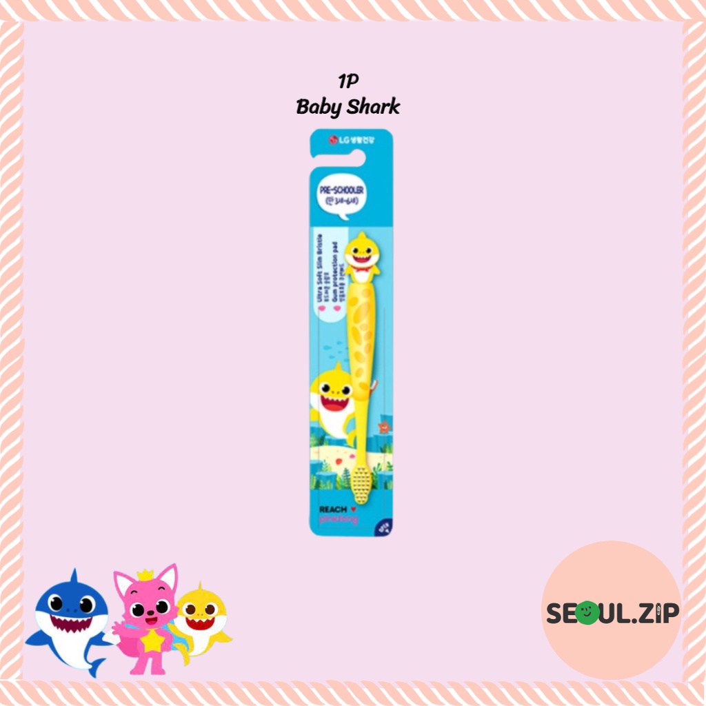 Pinkfong Baby shark Toothbrush, Pinkfong kids toothbrush | Shopee Malaysia