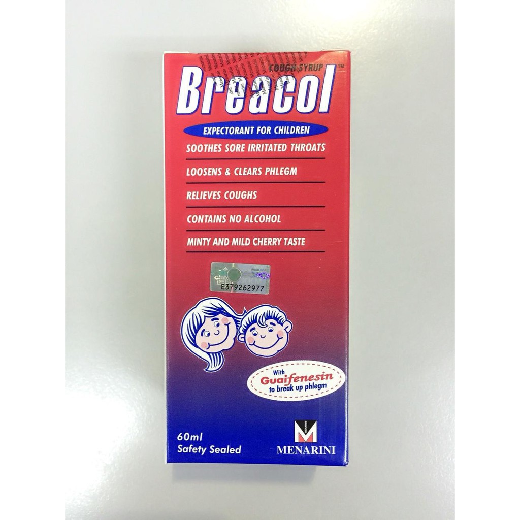 BREACOL COUGH SYRUP EXPECTORANT FOR CHILDREN (60ML) | Shopee Malaysia