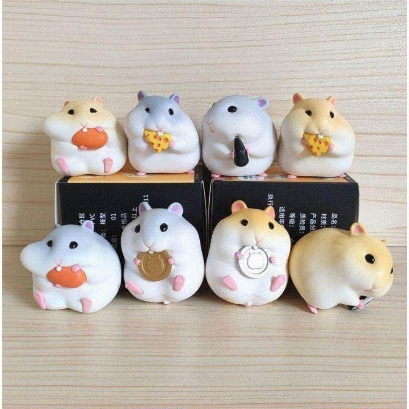 KLife Cute Foodie Hamster Figure Blind Box | Kotak Buta Foodie Hamster ...