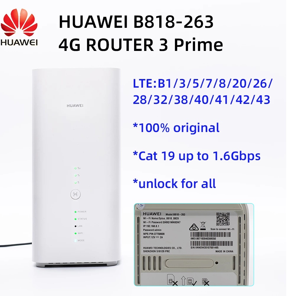 Huawei 5G CPE Pro WiFi Router H312-371 LTE Cat19 Gigabit CPE router ...