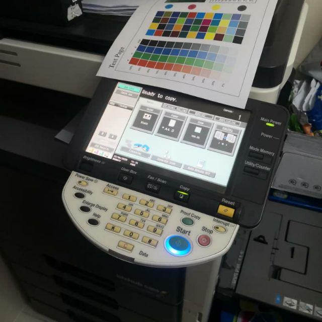 Konica minolta color printing sticker kad kahwin name kad sewa beli ...