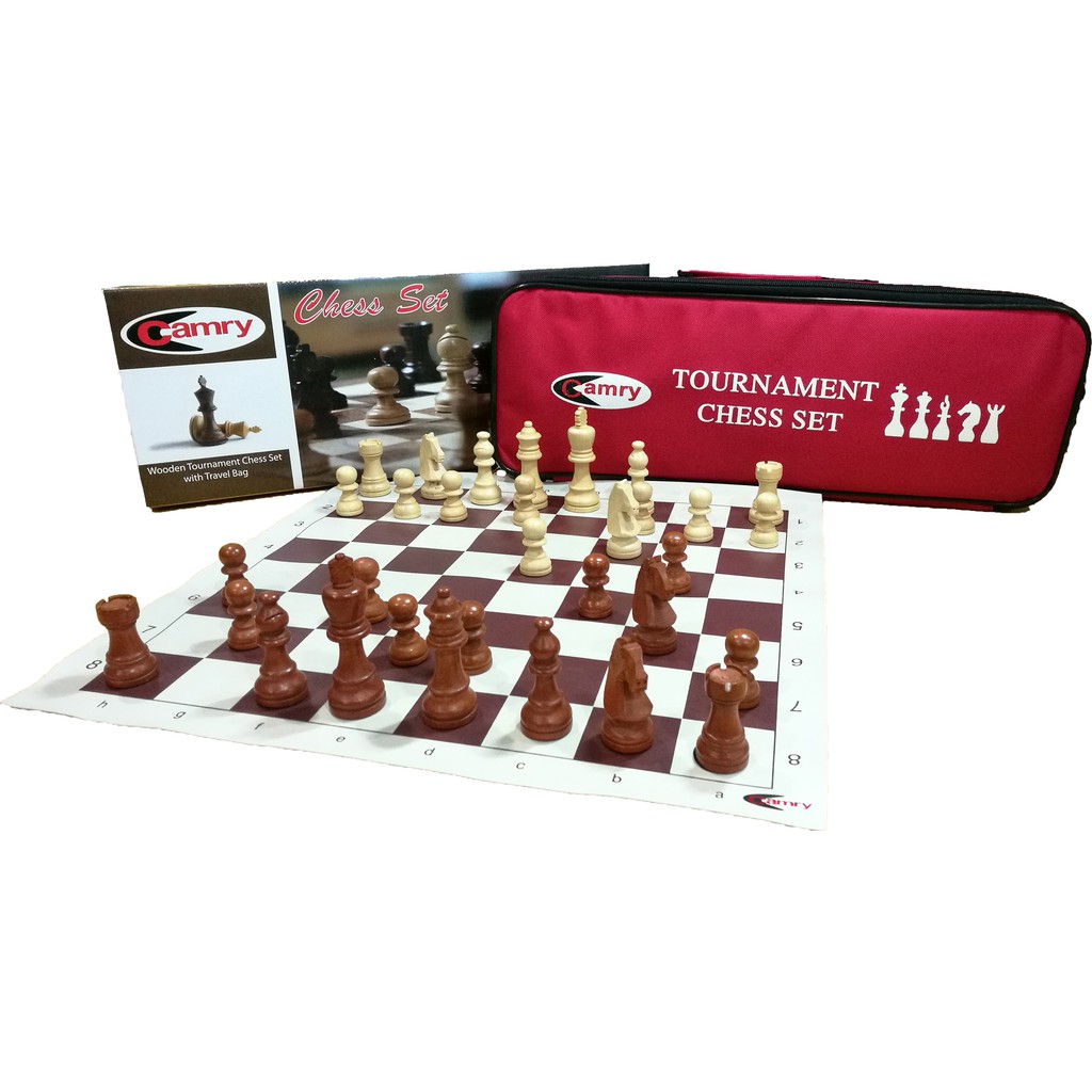 Camry Wooden Chess Set with Carry Bag | Shopee Malaysia
