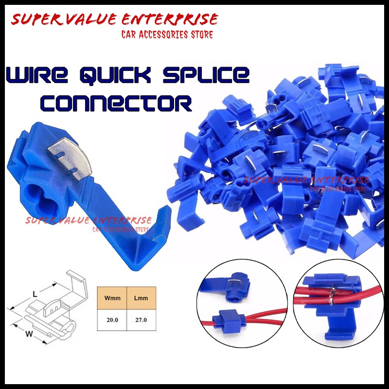 Wire Quick Splice Connectors Blue Quick Splice Terminals Clip ...