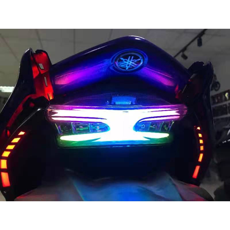YAMAHA NVX155 V1 AEROX LED TAIL LAMP RGB & DUCATI TURN LIGHT SIGNAL NVX ...