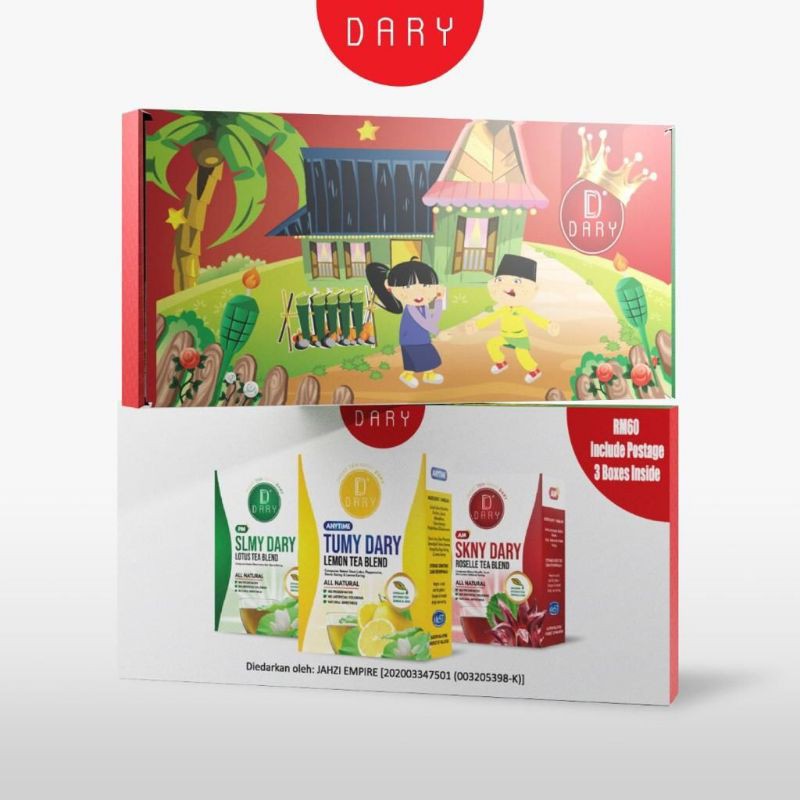 Dary Slimming Tea 💥MEGA BOX RAYA EXCLUSIVE, FREE SHAKER💥 | Shopee Malaysia
