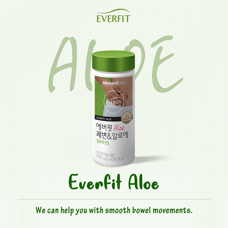 🧘🏻‍♀[Natural Plus] Everfit Aloe Smooth Bowel Movement Best for Stomach ...