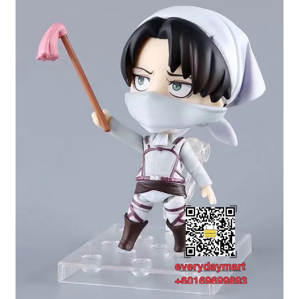 🔥AOT NENDOROID CLEANING VERSION🔥STATUES ACTION FIGURE TOYS💥进击的巨人兵长利威尔扫除 ...