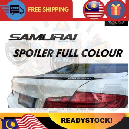 ! SAMURAI Spoiler kereta Universal karbon&hitam malap/Universal Spoiler ...