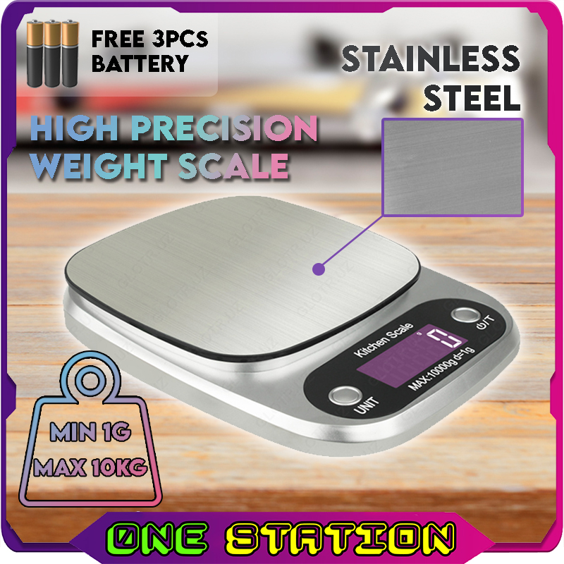 10kg / 1g Precision Kitchen Scale Weighing Scales Digital Scales LCD ...