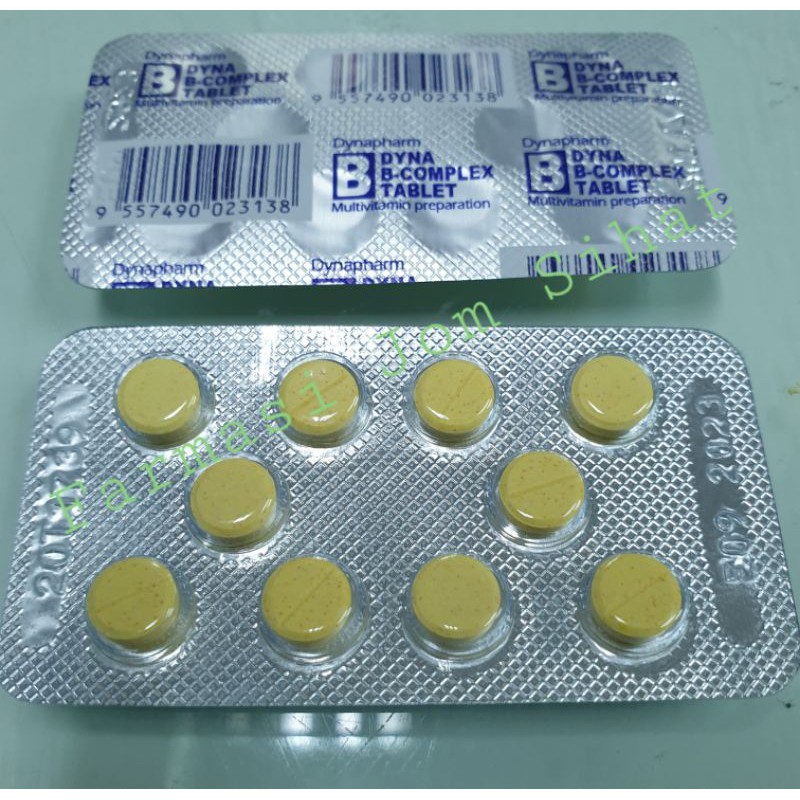 Vitamin B Complex Komplek Dynapharm 10biji kuning | Shopee Malaysia