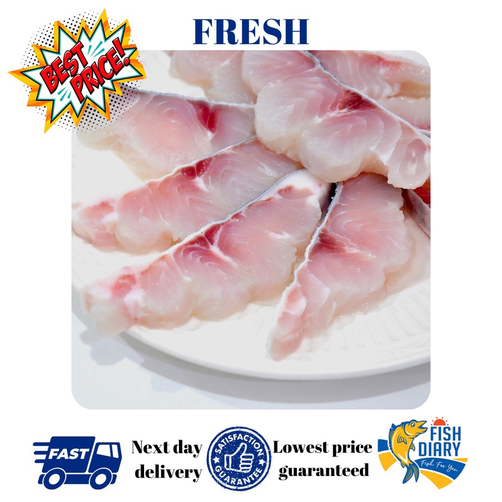 【Penang area only】 Patin slice 巴丁鱼片 1kg (FREE DELIVERY for purchase ...