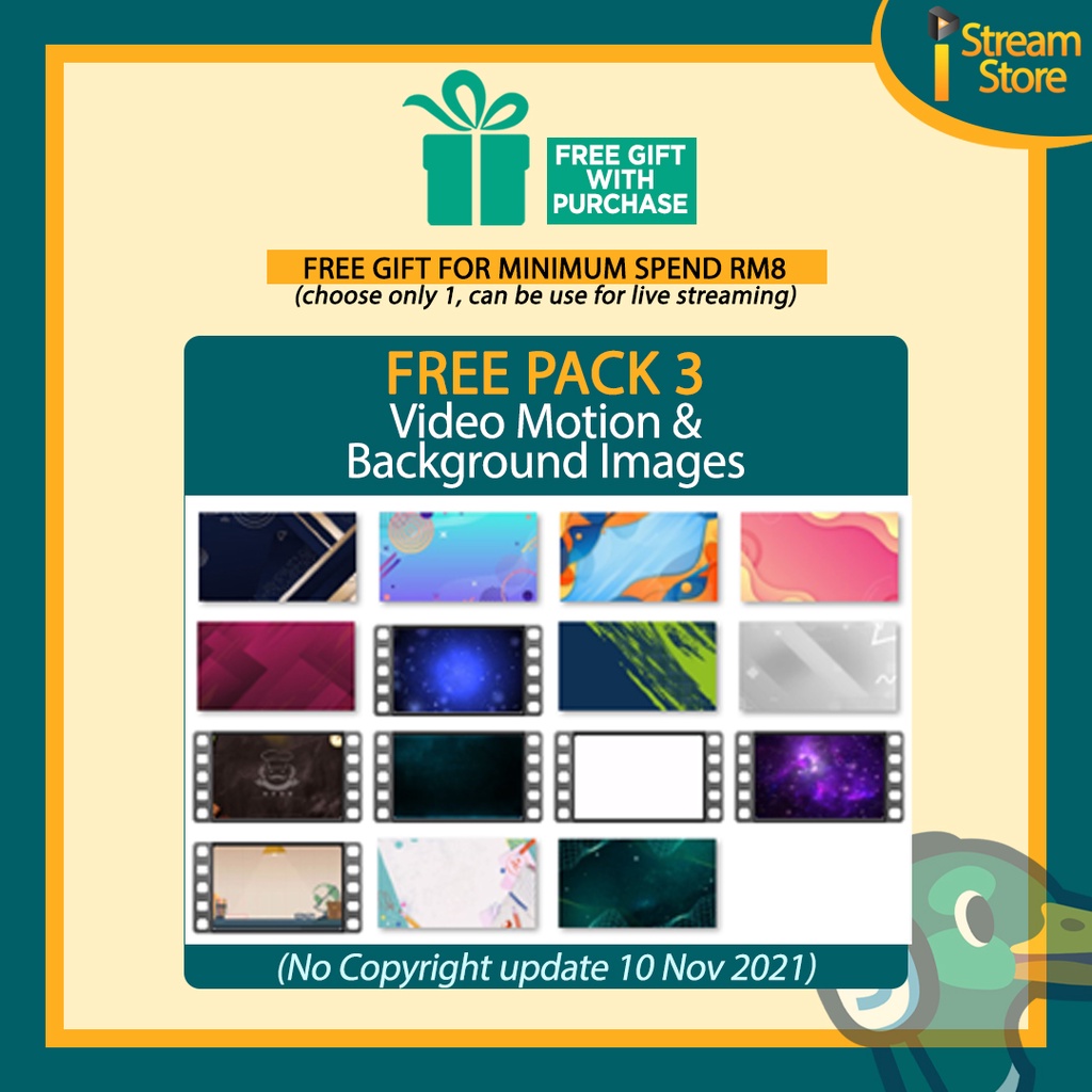 🎁 [FREEGIFT] Video Motion & Background Images for Live Streaming (PACK ...