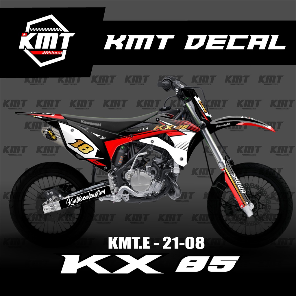 Kawasaki Cross KX85 Fullbody Motorcycle Sticker Decal - KX85 Trail ...