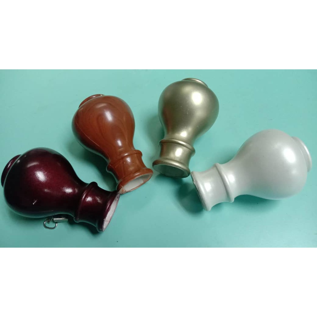 {TMH2089} [READY STOCK] -28mm diameter- Curtain Rod End Cap Plastic ...