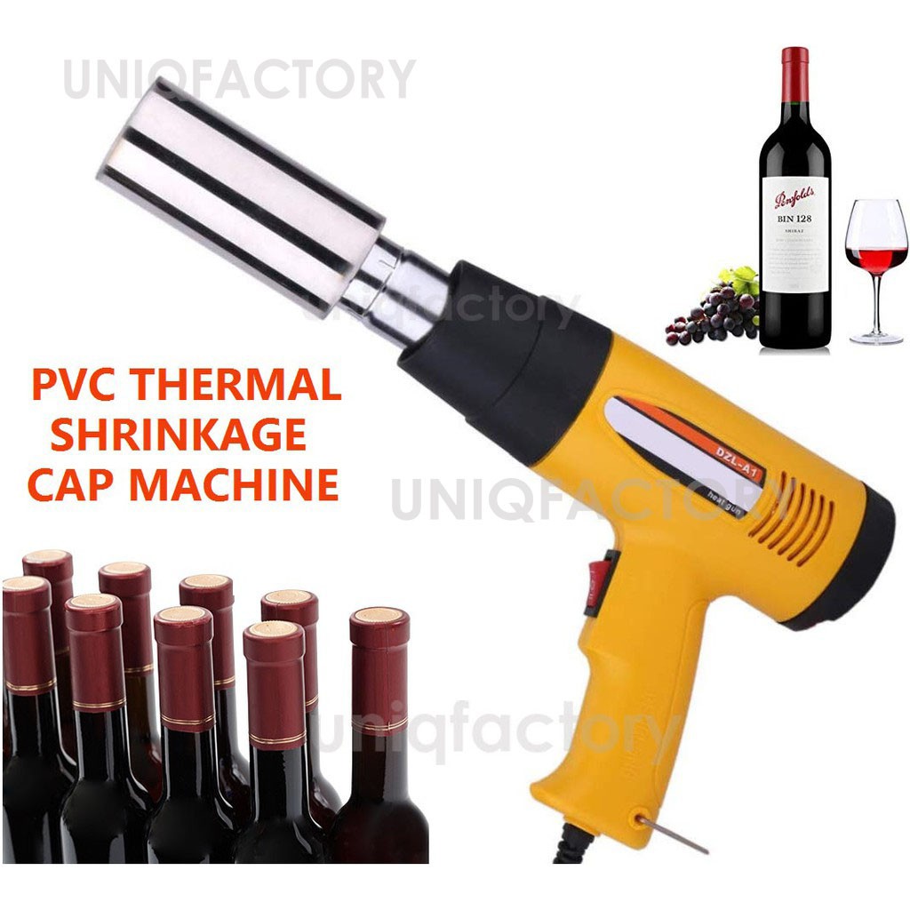 NEW PVC Tube Film Heat Thermal Shrinkage Cap Capping Machine Red Wine ...