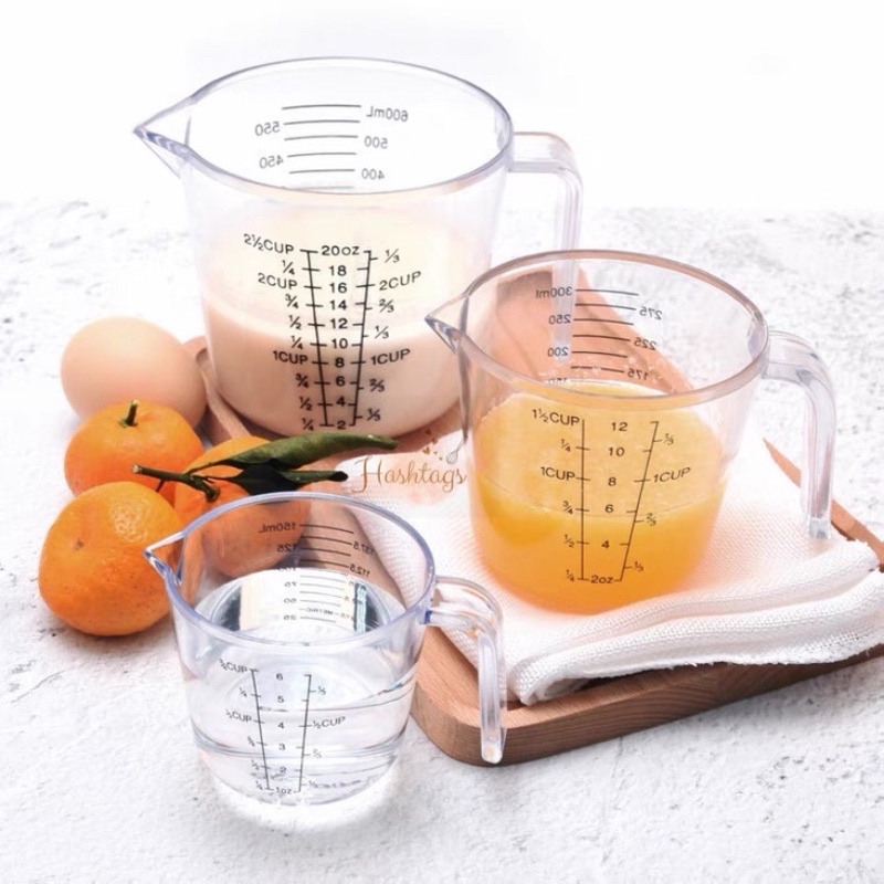 Transparent Plastic Measuring Cup / Kitchen Measurement Jug / Household ...