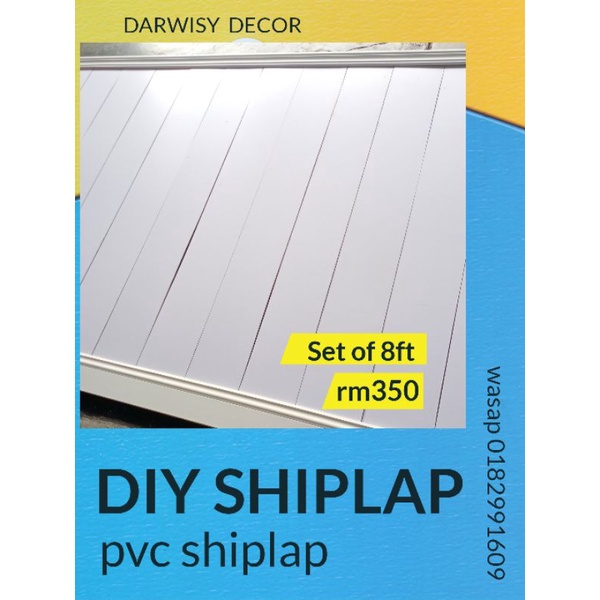 DIY pvc shiplap . pvc shiplap . tahan air . anti anai2 . ringan ...
