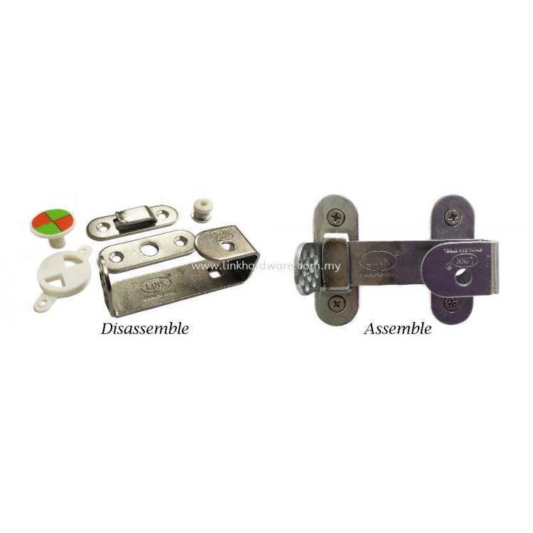 LINK Stainless Steel Lockset for PVC BI Fold Door | Shopee Malaysia