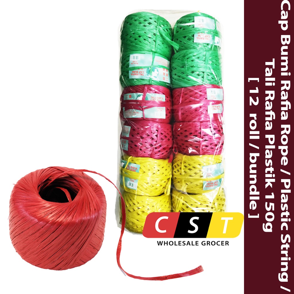 Cap Bumi Rafia Rope / Tali Rafia Plastik / Multipurpose Plastic String ...