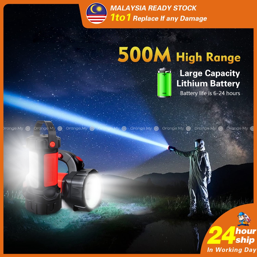 multifunctional searchlight with COB Super Bright LED Torch Light ...
